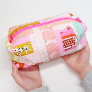 Quilted Boxy Pouch - Digital Sewing Pattern (PDF), Video Tutorial ...