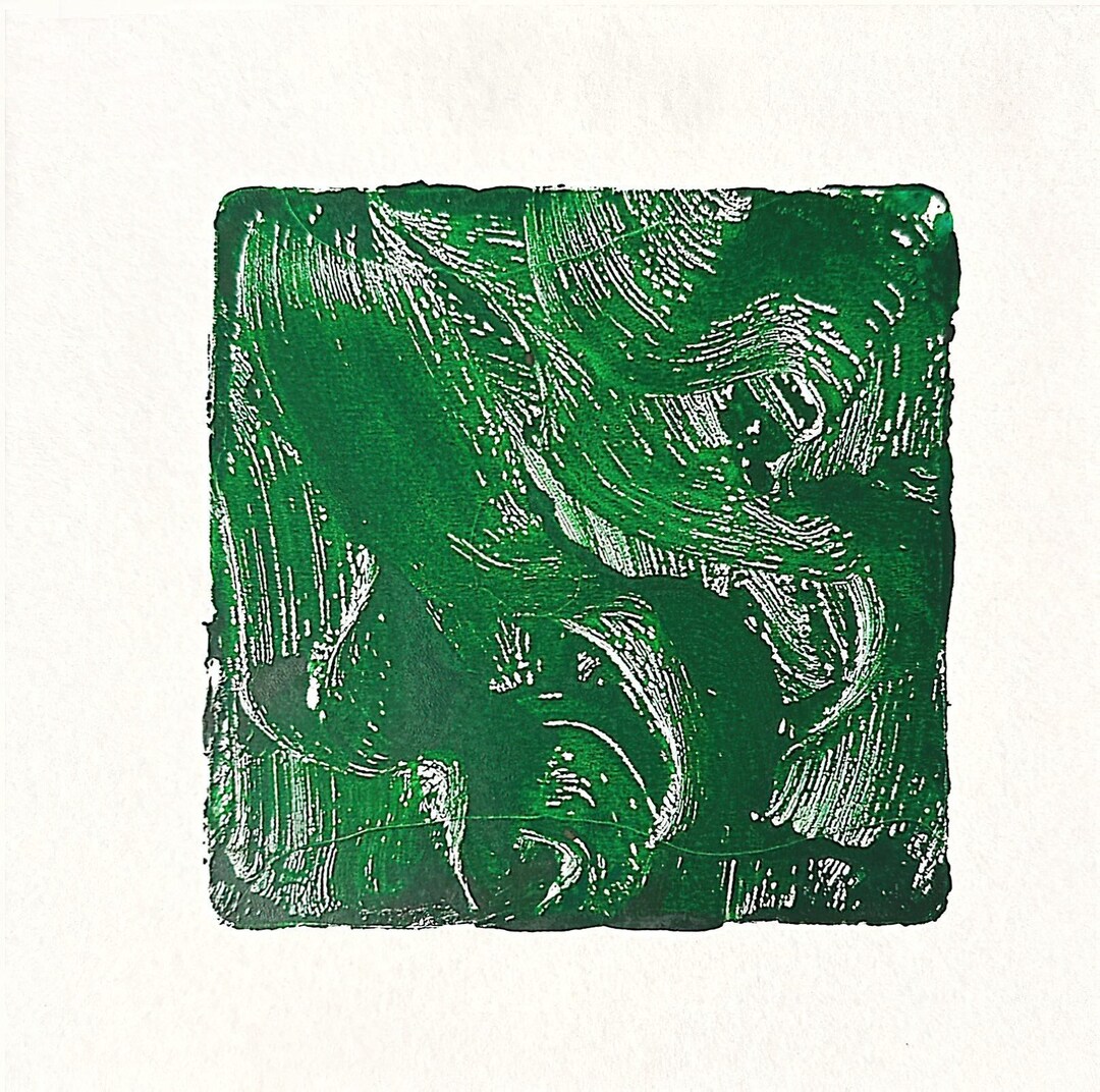 Series 030: Green Series 2021 ORIGINAL Miniature Painting Acrylic on ...