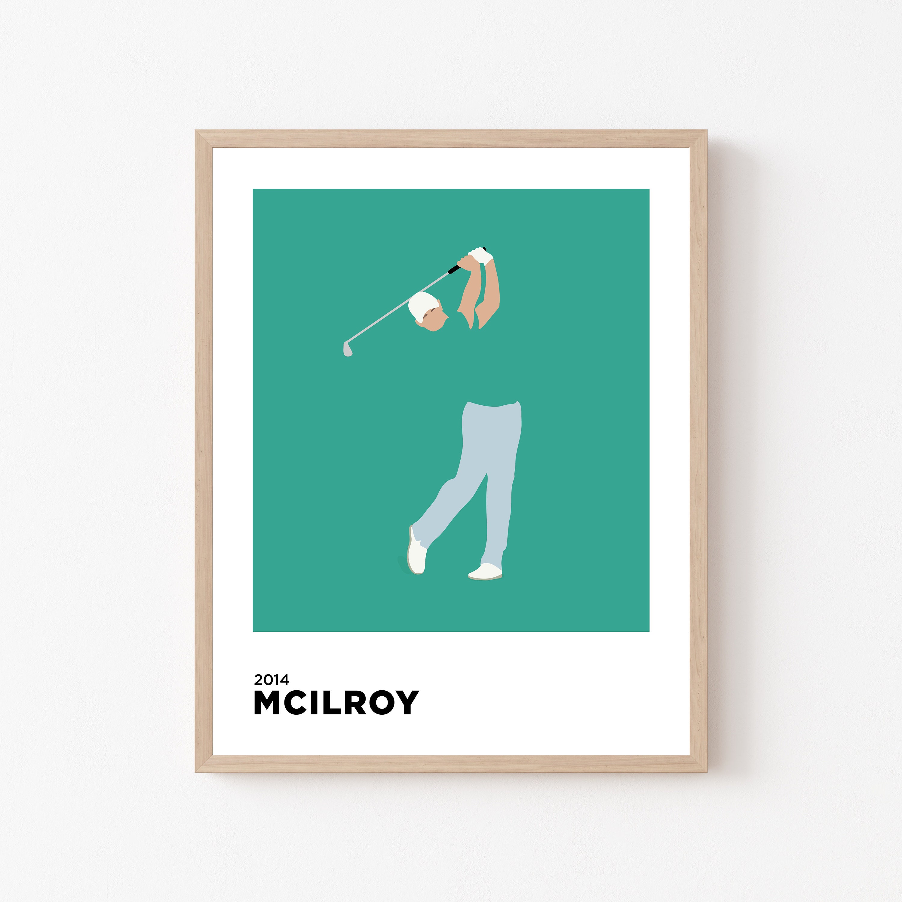 Rory Mcilroy | 2014 | Golf | Travel | Print | Poster | Gift | Home ...