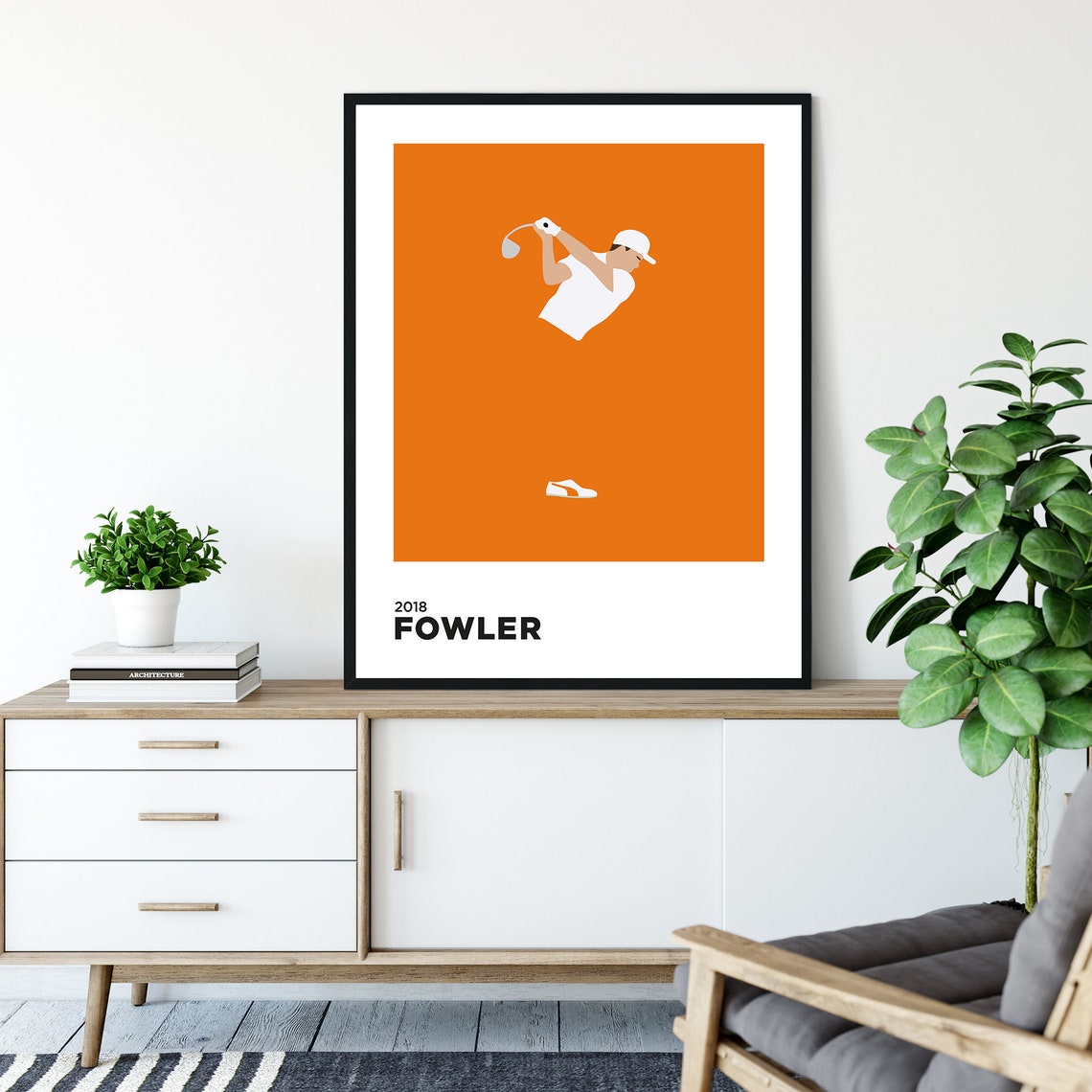 Rickie Fowler | 2018 | Golf | Travel | Print | Poster | Gift | Home ...