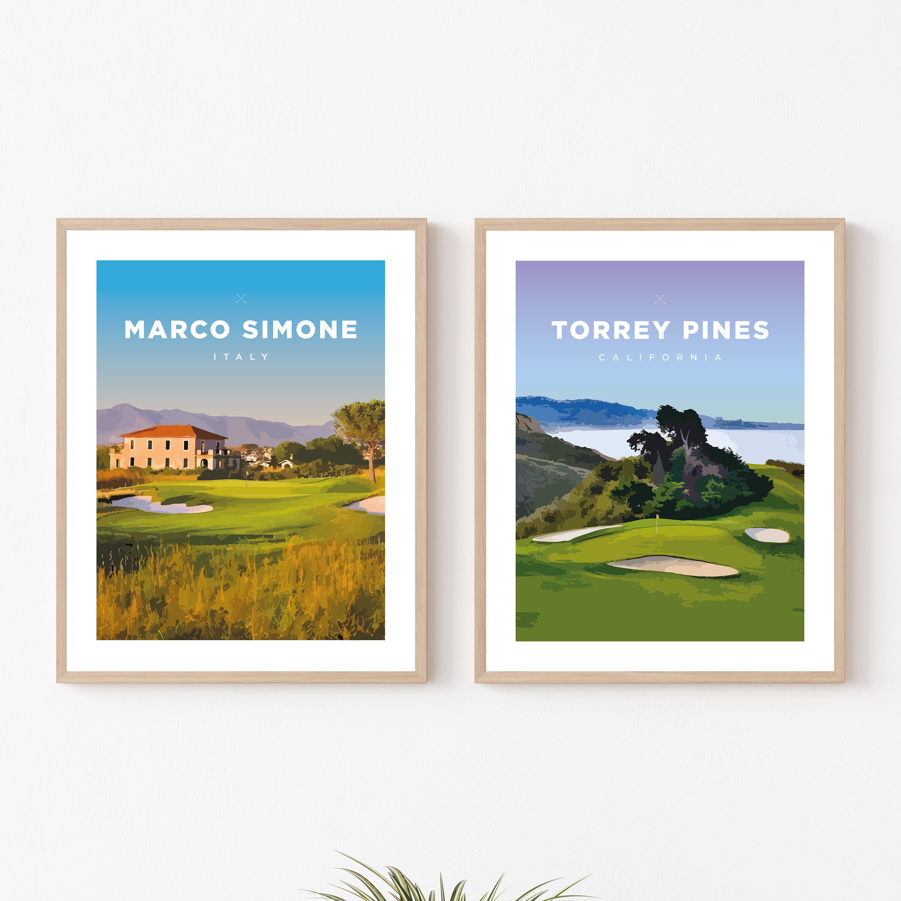 Marco Simone Italy Golf Travel Print Poster Gift Home Decor - Etsy