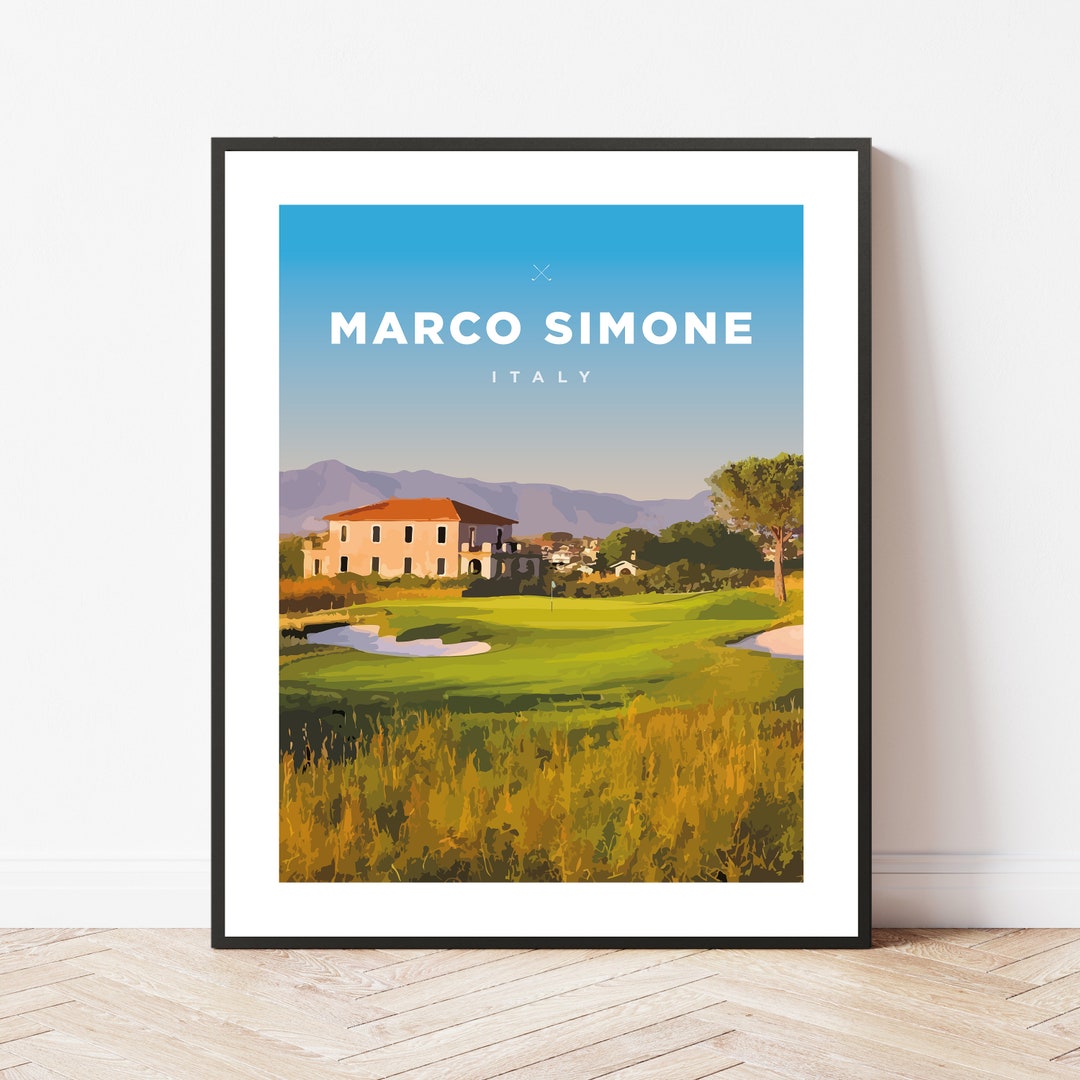 Marco Simone | Italy | Golf | Travel | Print | Poster | Gift | Home ...