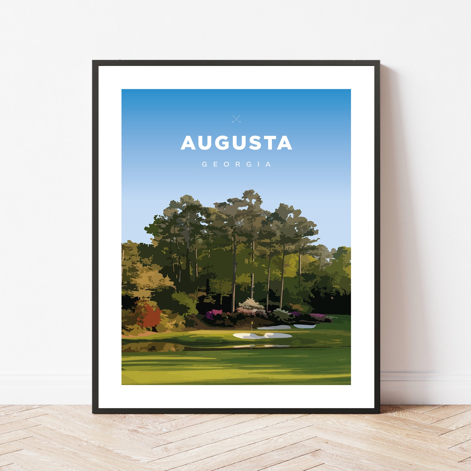 Augusta | Georgia | Golf | Travel | Print | Poster | Gift | Home Decor ...
