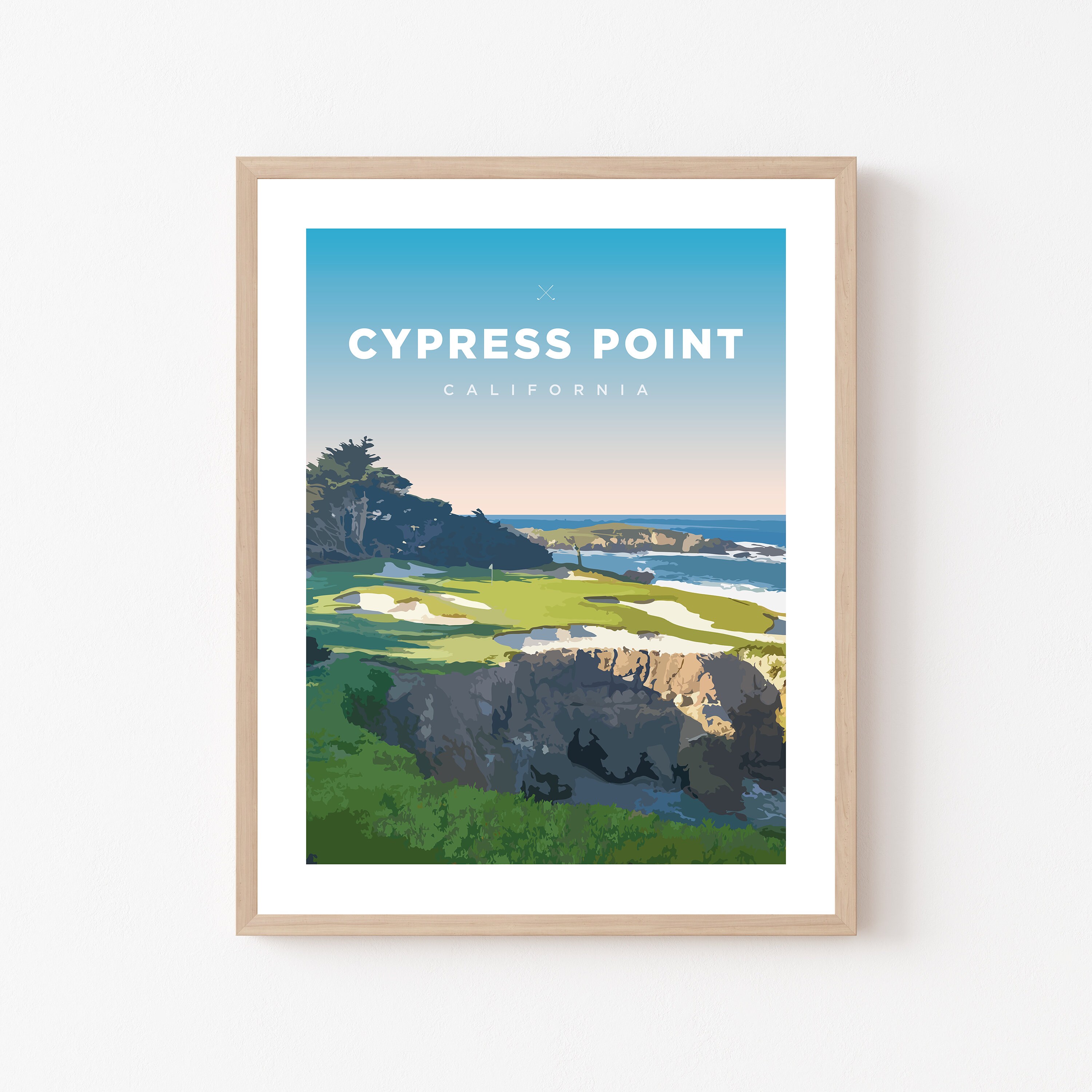 Cypress Point | California | Golf | Travel | Print | Poster | Gift ...