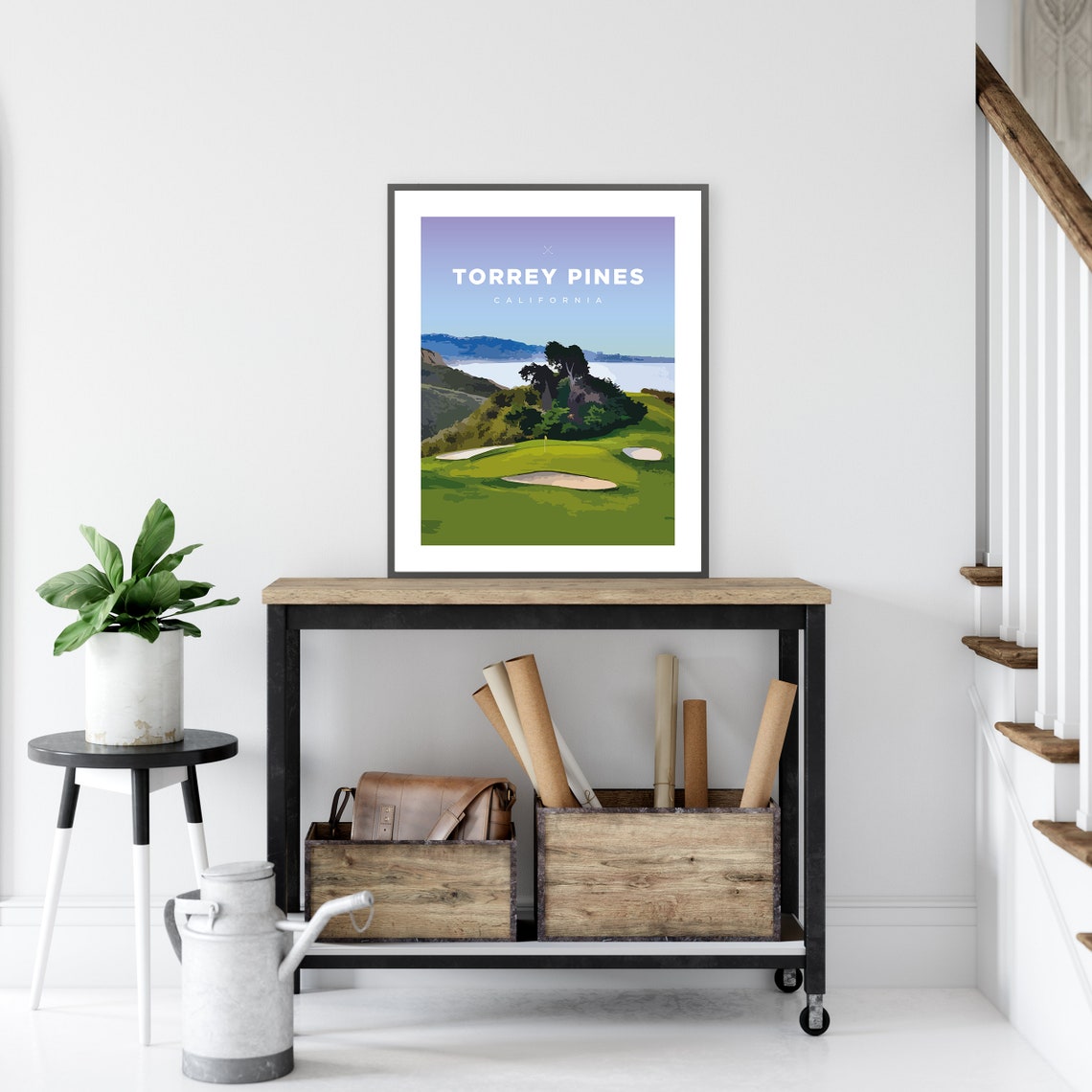 Torrey Pines California Golf Travel Print Poster Gift Home Decor - Etsy