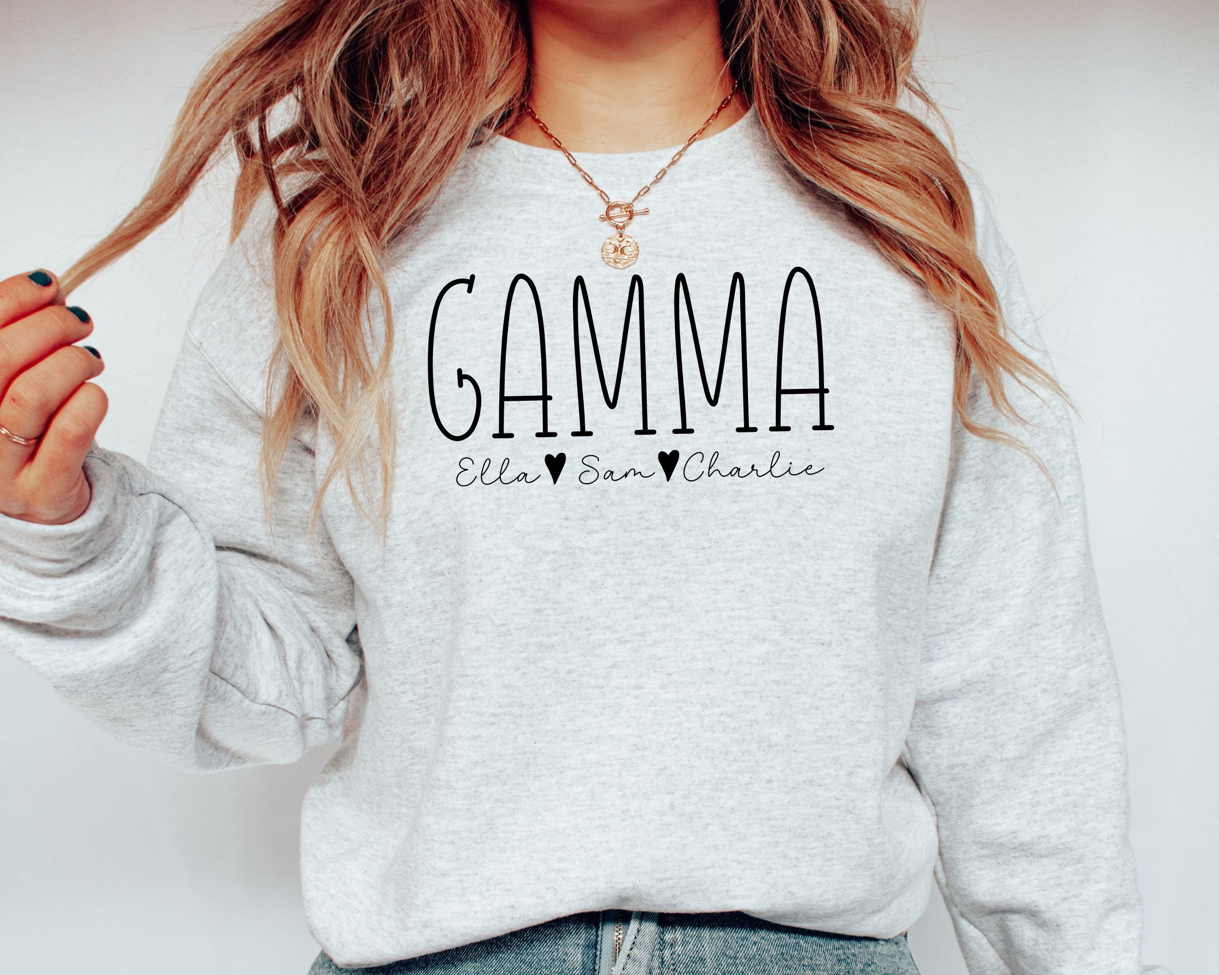Personalised Gamma Sweatshirt, Custom Gamma Gifts, Pregnancy ...