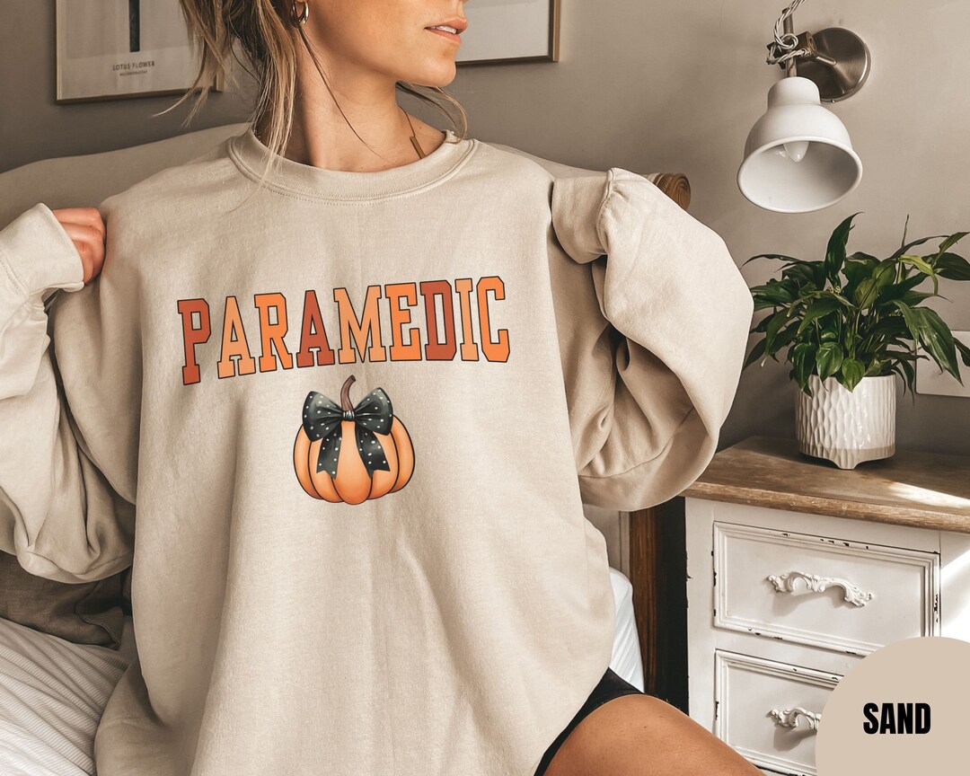 Paramedic Halloween Sweatshirt, Fall Paramedic Shirt, Paramedic Student ...