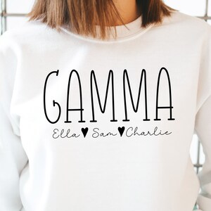 Personalised Gamma Sweatshirt, Custom Gamma Gifts, Pregnancy ...