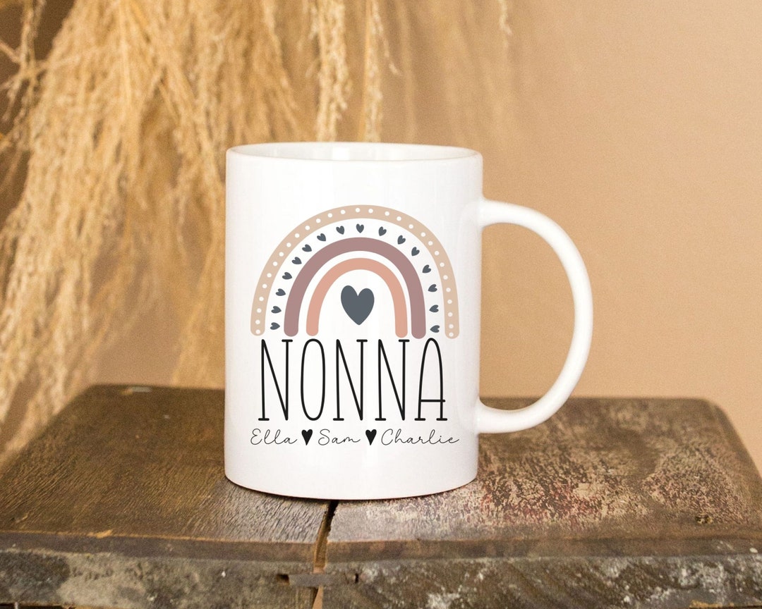 Personalised Nonna Mug, Custom Nonna Gifts, Pregnancy Announcement, New ...