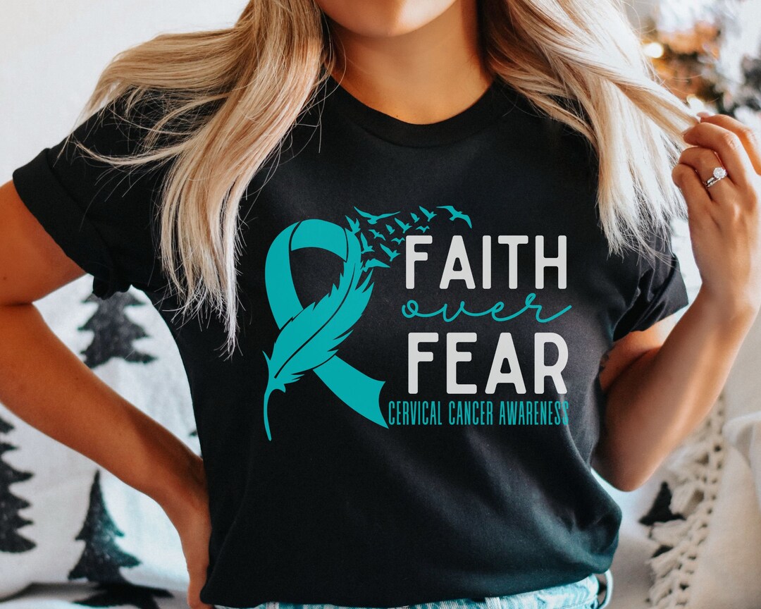 Cervical Cancer Shirt, Cervical Cancer Support Shirt, Cervical Cancer ...
