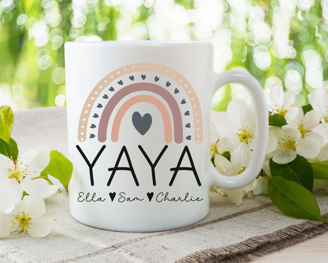 Personalised Yaya Mug, Custom Yaya Gifts, Pregnancy Announcement, New ...