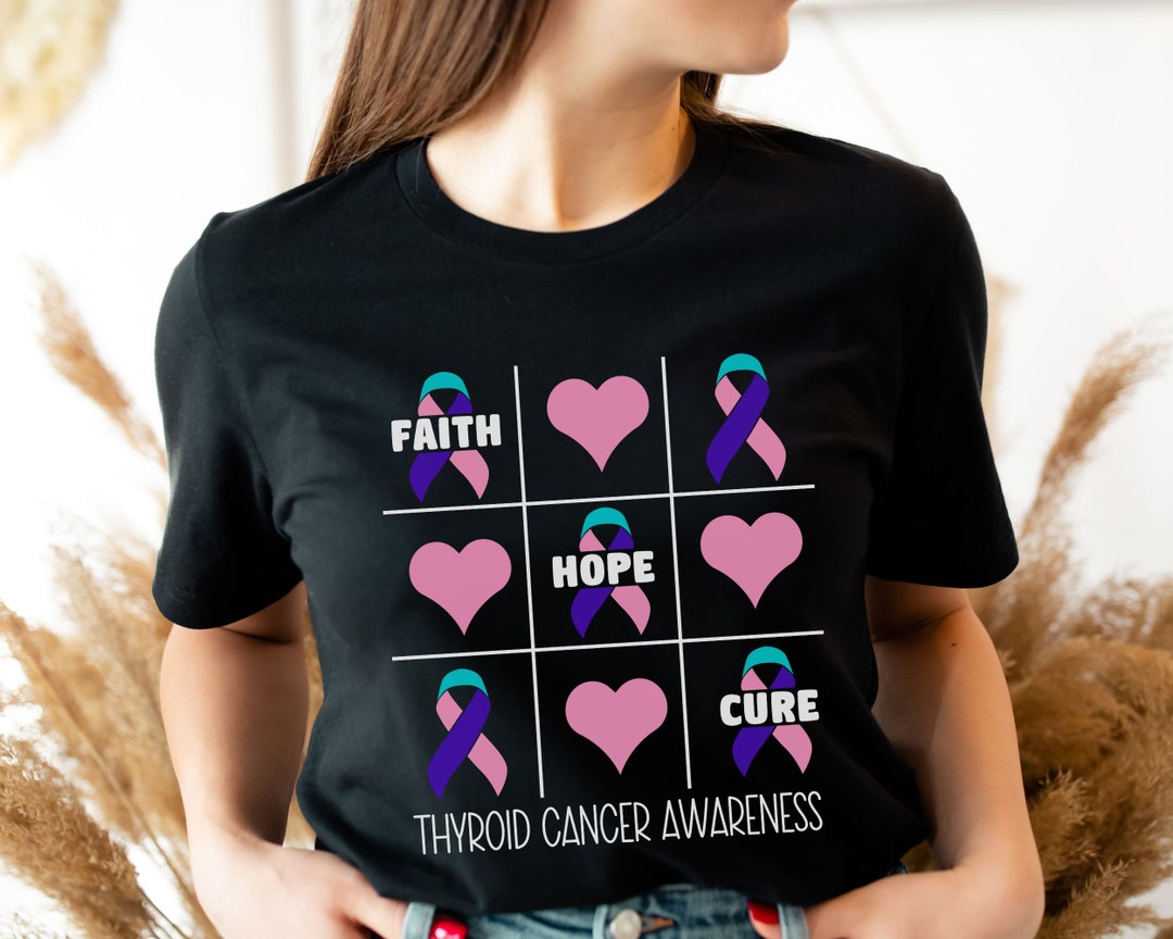 Thyroid Cancer Shirt, Thyroid Cancer Support Shirt, Thyroid Cancer ...