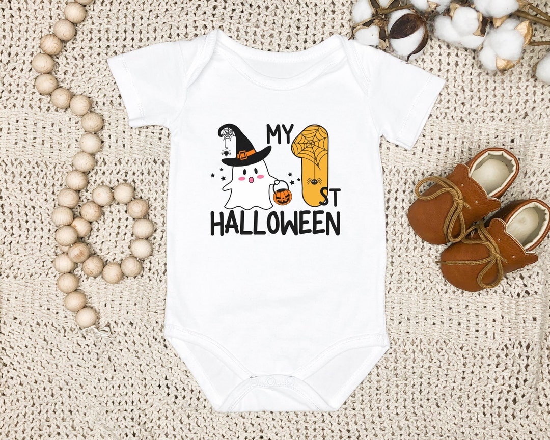 My First Halloween Shirt, Baby Halloween Bodysuit, Baby Boy Halloween, Newborn Halloween, Girl ...