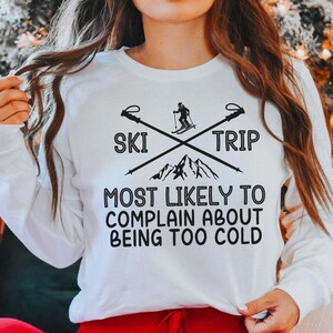 Custom Matching Family Vacation Shirts, Personalized Ski Trip Shirts ...