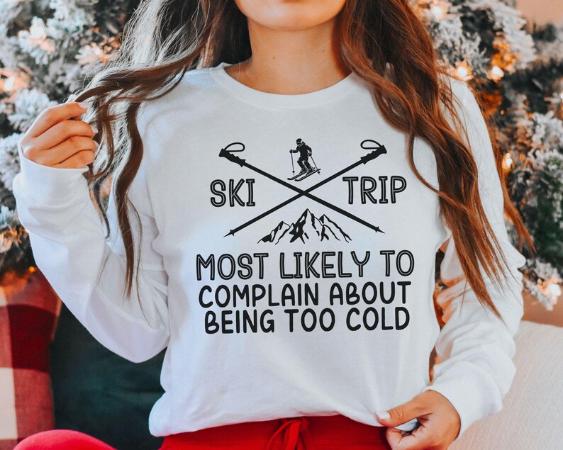 Custom Matching Family Vacation Shirts, Personalized Ski Trip Shirts ...