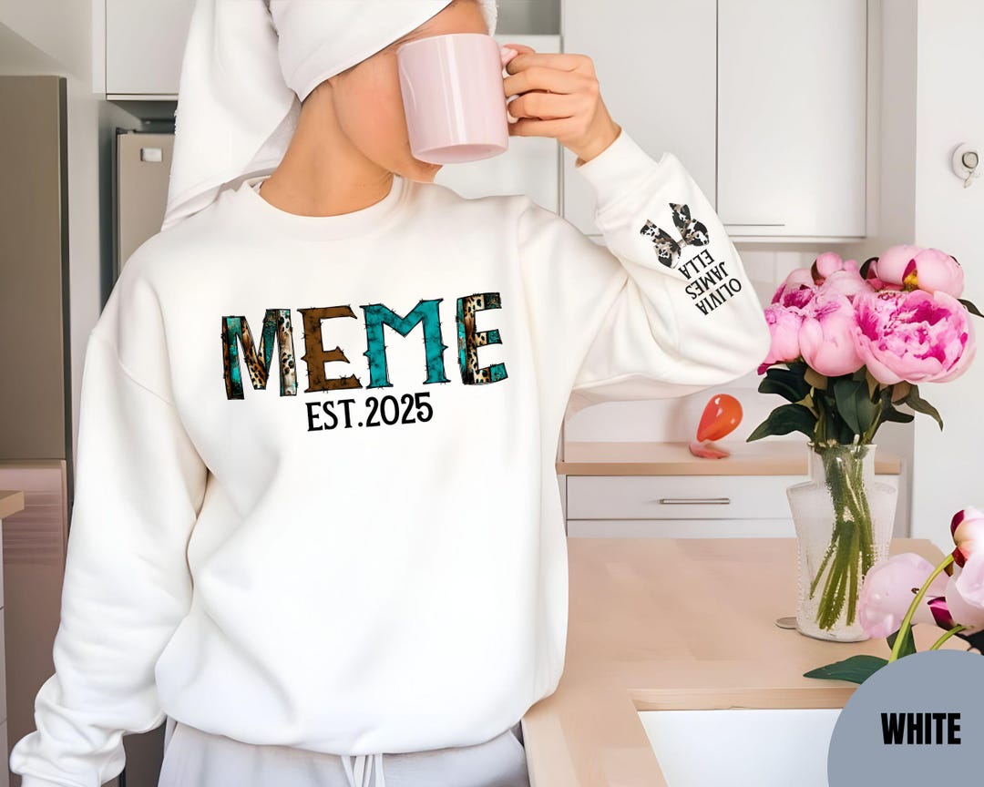 Personalized Meme Sweatshirt, Custom Grandkids Name and Est, New Meme ...