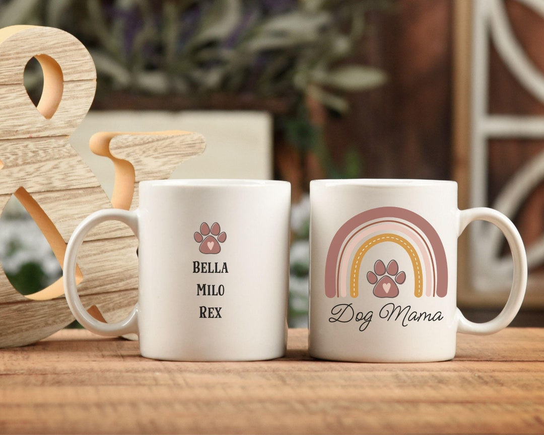 Personalized Dog Mom Mug, Custom Dog Mama Gifts, Custom Mothers Day ...