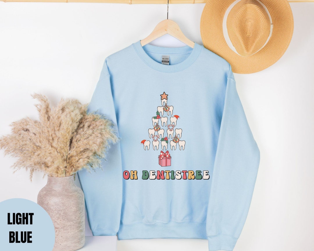 Retro Dental Christmas Sweatshirt, Dentist Gift, Dental Assistant ...