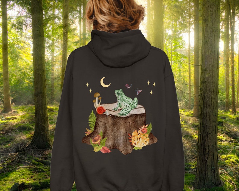 Toad Hoodie Frog Gifts Dark Academia Goblincore Animal Hoodie - Etsy