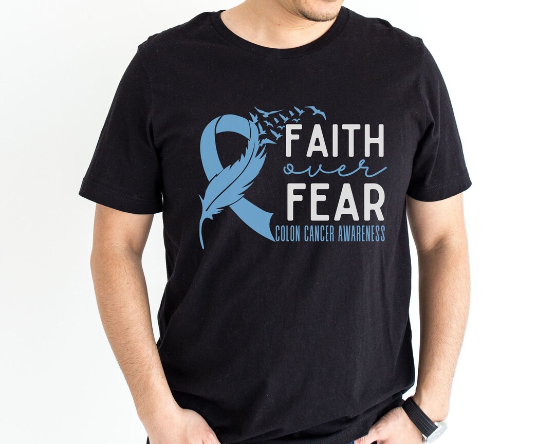 Colon Cancer Shirt, Colon Cancer Support Shirt, Colon Cancer Awareness ...
