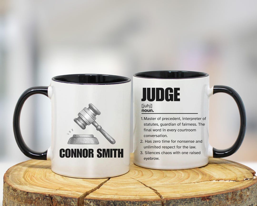 Custom Judge Mug, Judge Gifts for Birthday or Christmas, Courtroom ...