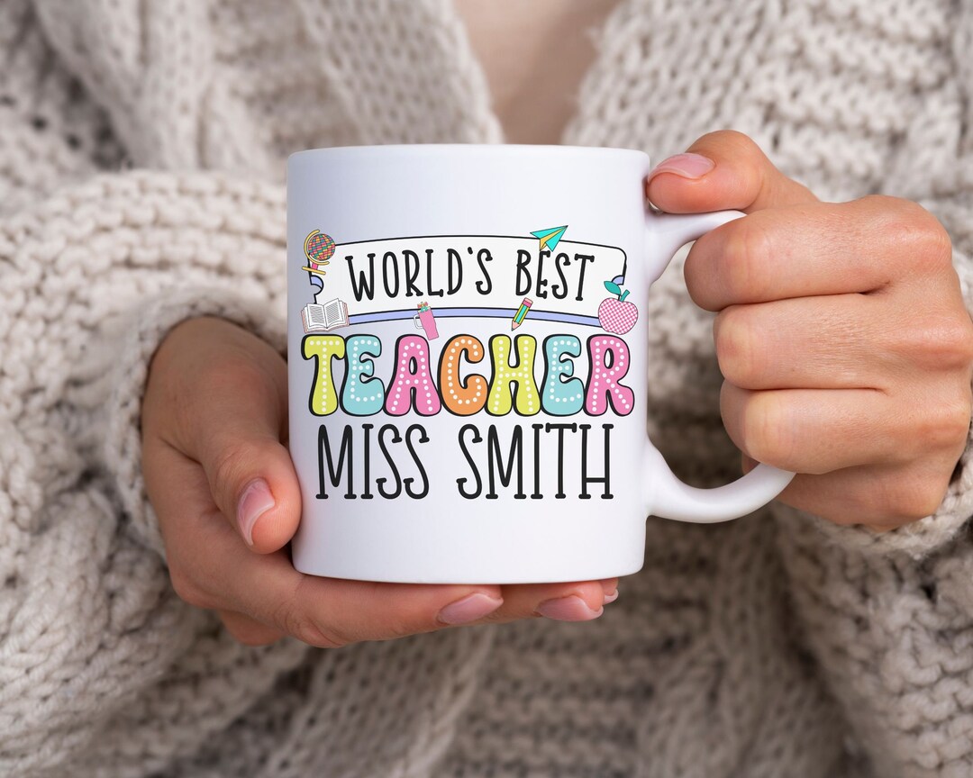 Custom Teacher Mug, Back to School Mug, Personalized Teacher Gift ...