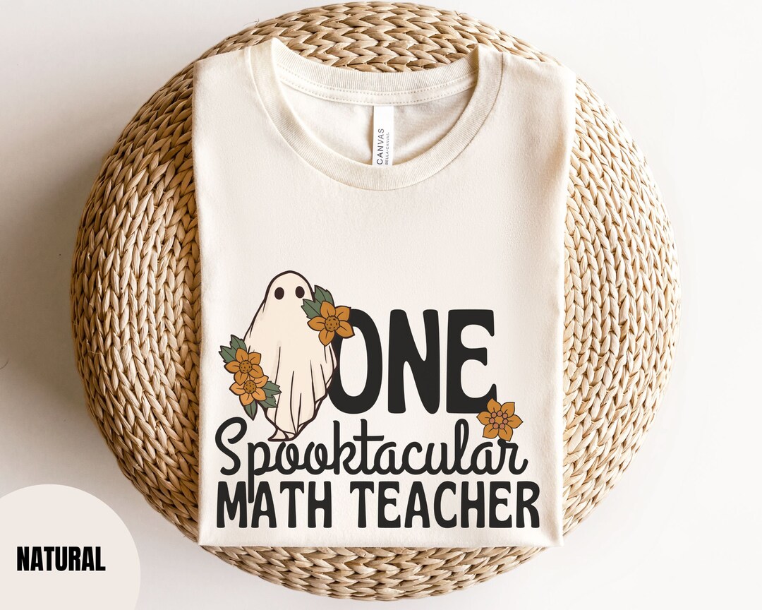 Spooktacular Math Teacher Halloween Shirt, Teacher Ghost Tshirt, Math ...
