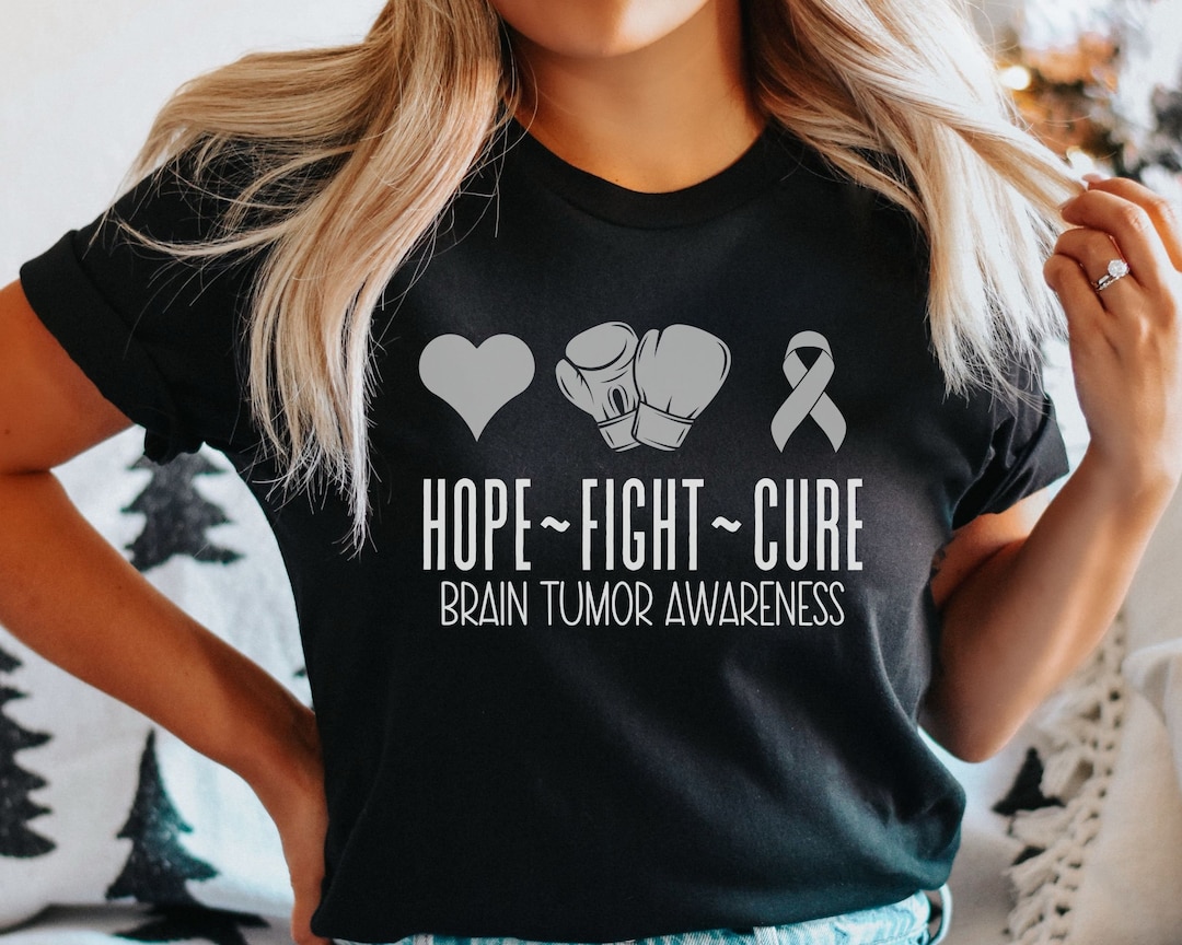 Grey in May, Brain Tumor Awareness Shirt, Grey Ribbon T-shirt, Brain ...