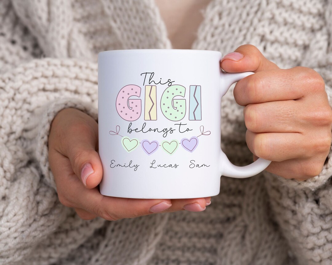 Personalised Gigi Mug, Custom Gigi Gifts, Pregnancy Announcement, New ...
