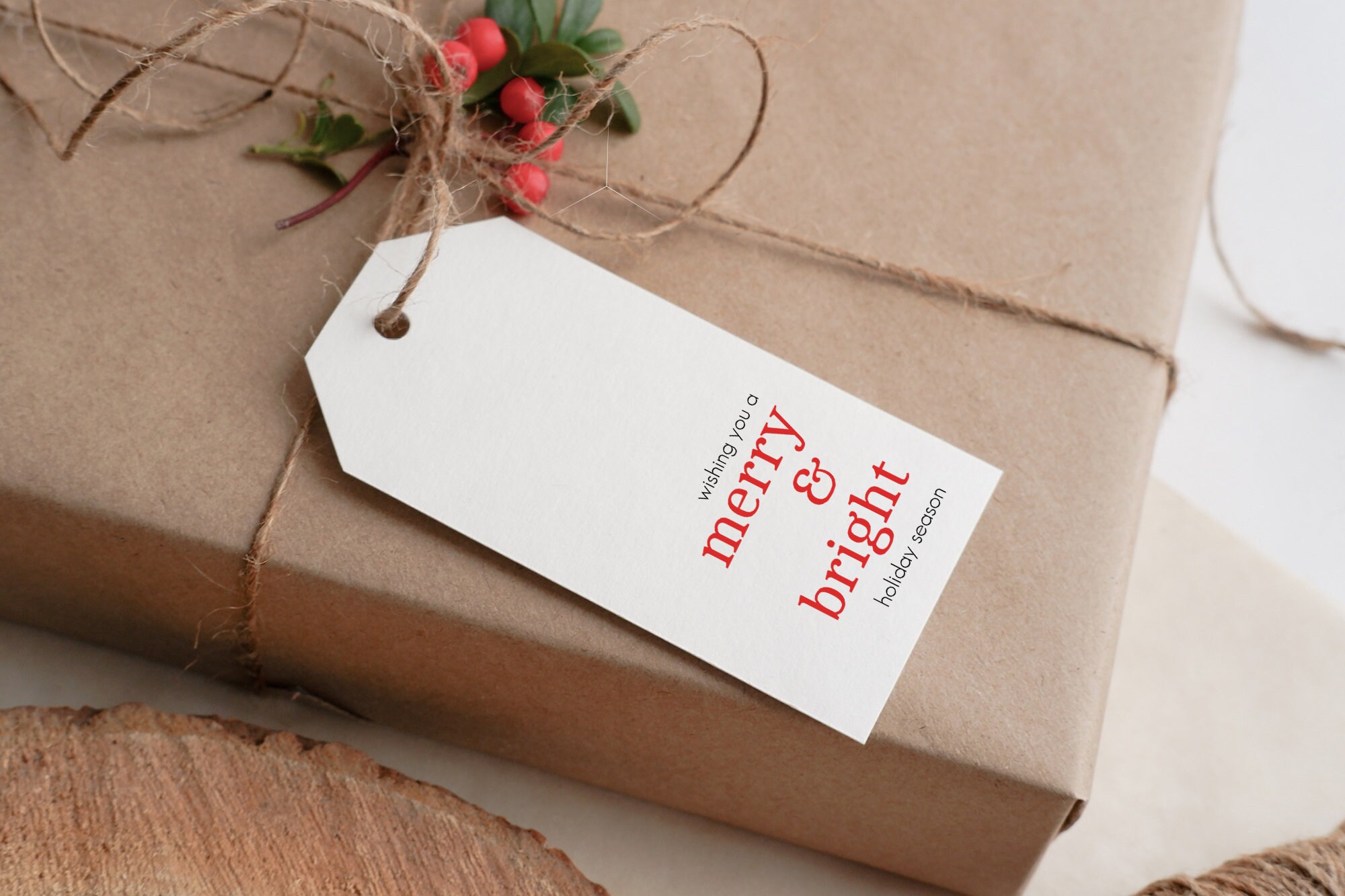 Editable Christmas Gift Tag Template | Corporate Gift Tag | Print ...