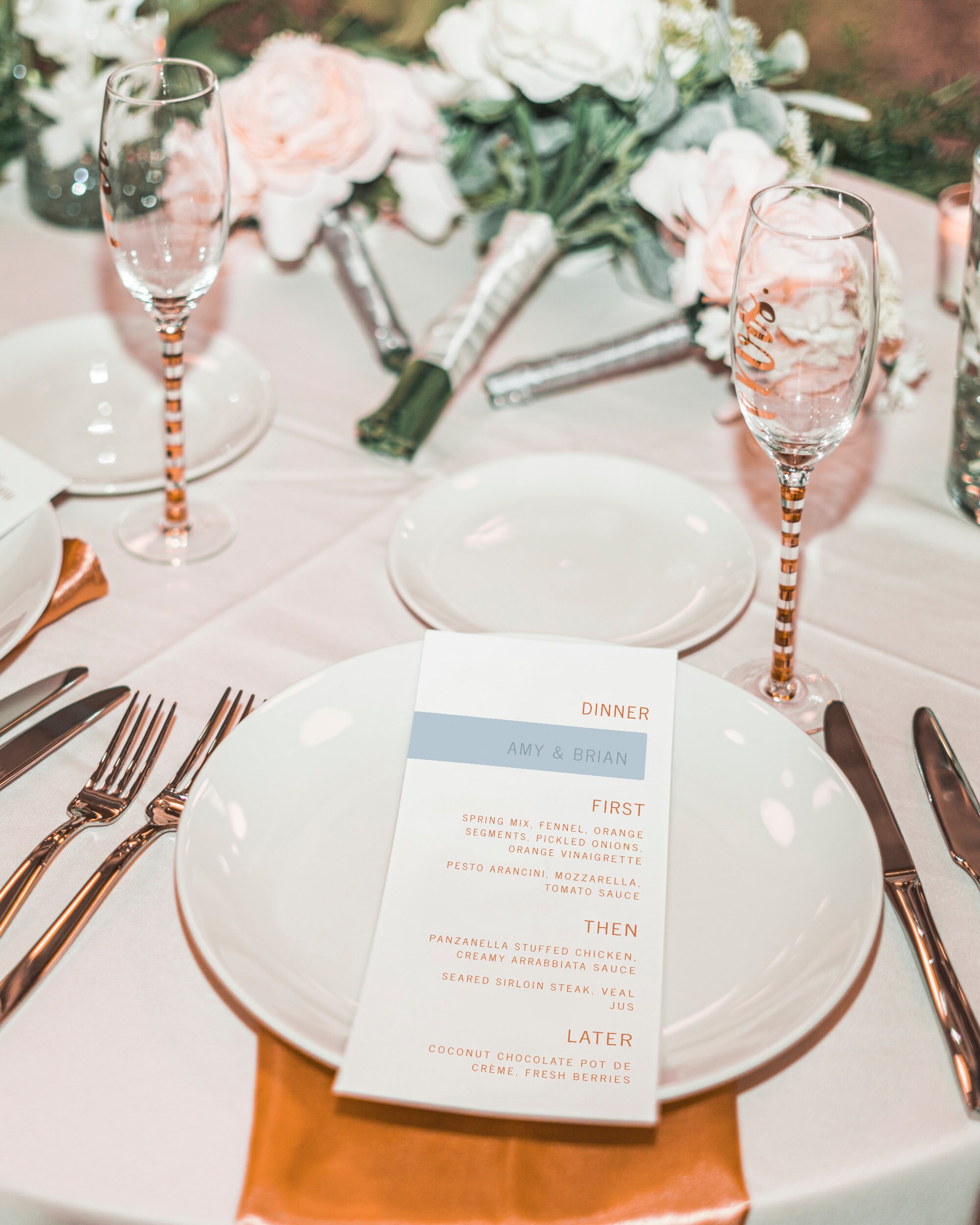 Modern Wedding Menu Template | Minimal Wedding Menu Printable | Boho ...