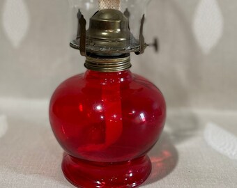 Ruby Red Glass Globe | Etsy