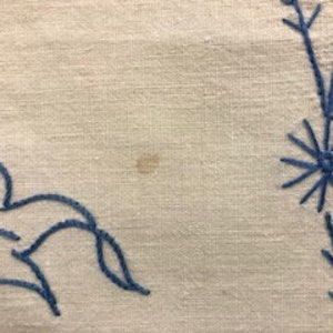 Vintage Embroidered Dutch Scene Wall Hanging; Blue and White Hand Made ...