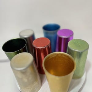 Vintage BASCAL Anodized Aluminum Tumblers Qty of 8 in Multiple Colors ...