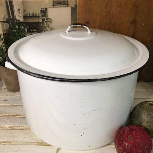 Enamelware Stock Pot - Etsy