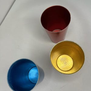 Vintage BASCAL Anodized Aluminum Tumblers Qty of 8 in Multiple Colors ...