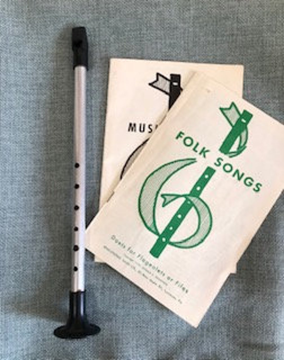 Vintage Flageolet; Flute With Two Song Books; Childrens Musical ...