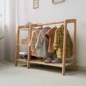 Montessori-inspired Kids Wardrobe Storage Unit – Child-safe Closet ...