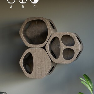 Stylish Hexagonal Cat Wall Furniture: Modular Design With Organic ...