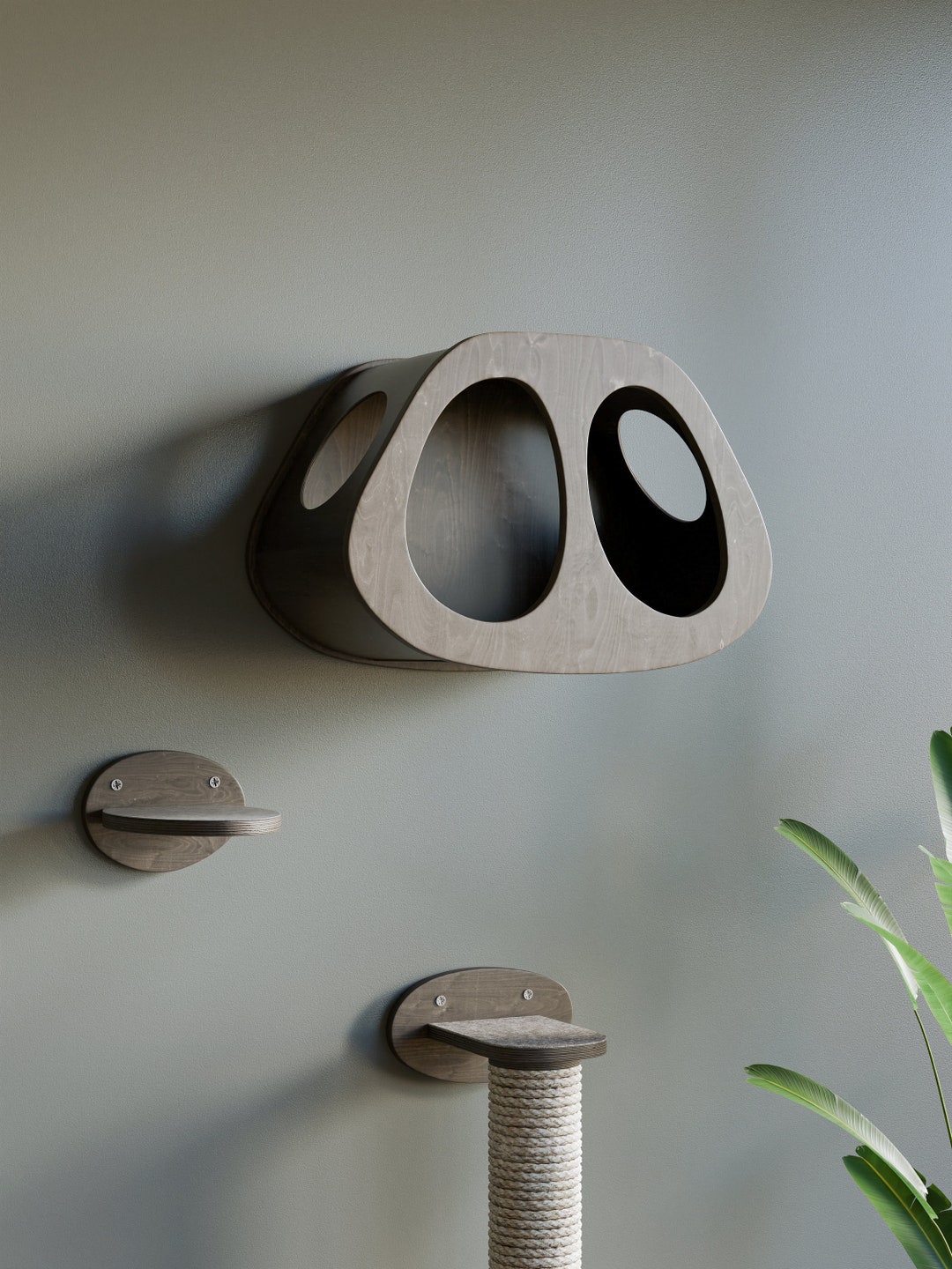 Modular Cat Wall Furniture Stylish & Functional Trapezoid Perch in ...