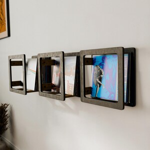 Vinyl Record Storage Display Shelf – Wall-mounted Record Holder for ...