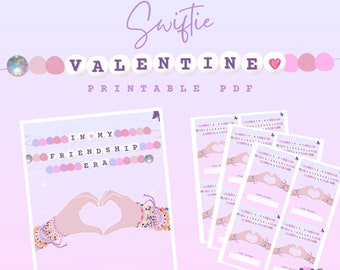 Swiftie Friendship Bracelets Valentine's Day Classroom Cards - Etsy