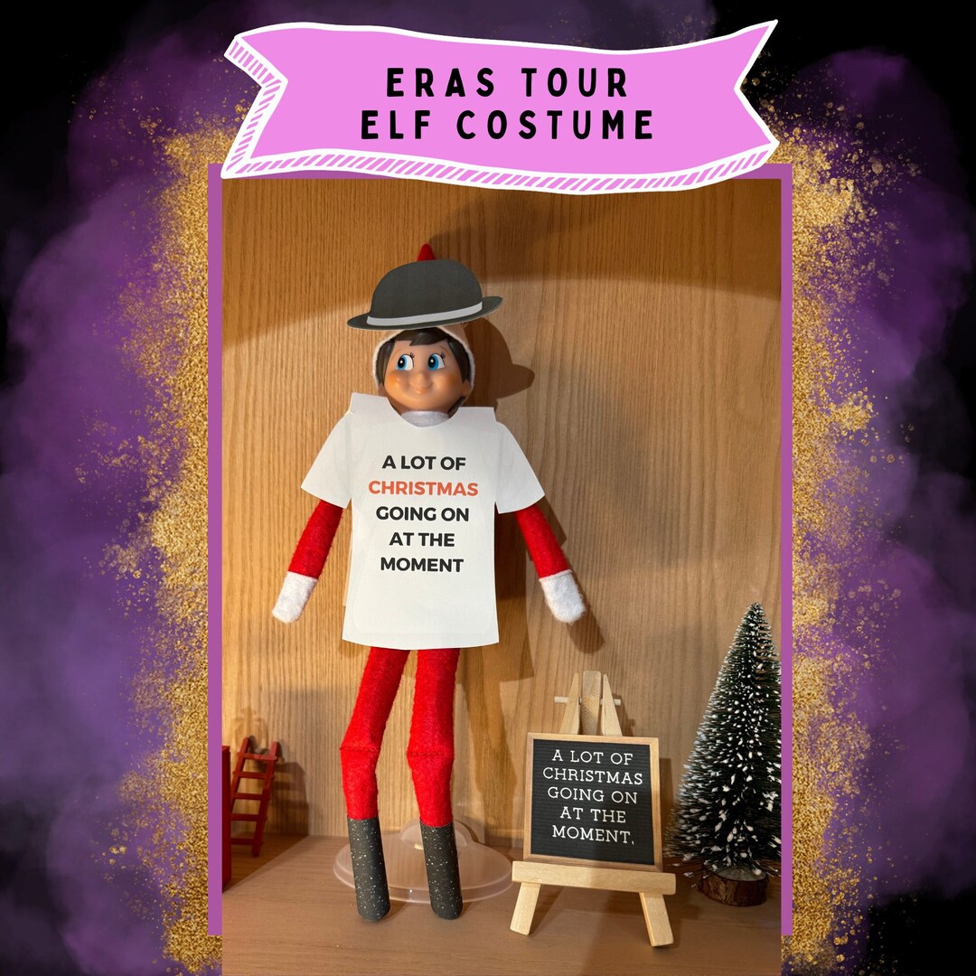 ERAS Elf Printable Scenes RED Era Make Magic With Your Elf - Etsy Australia
