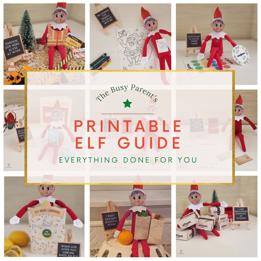 35 DAY Elf Kit the Busy Parent's Printable Guide to Elf Magic 35 ...