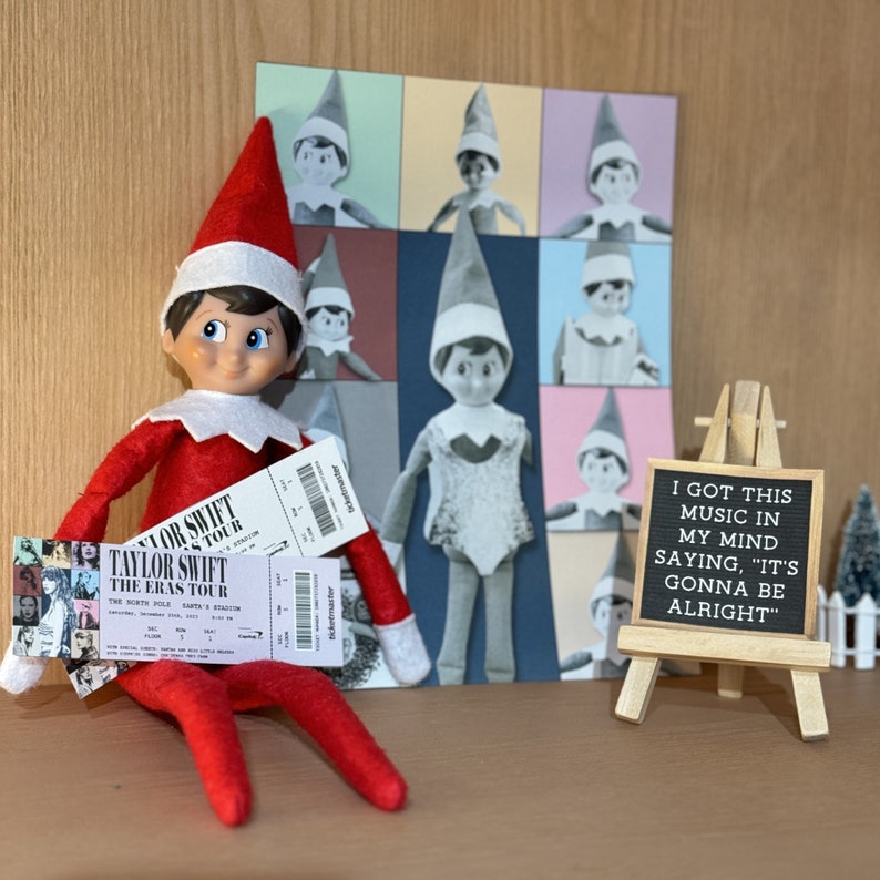 ERAS Elf Printable Scenes RED Era Make Magic With Your Elf - Etsy UK