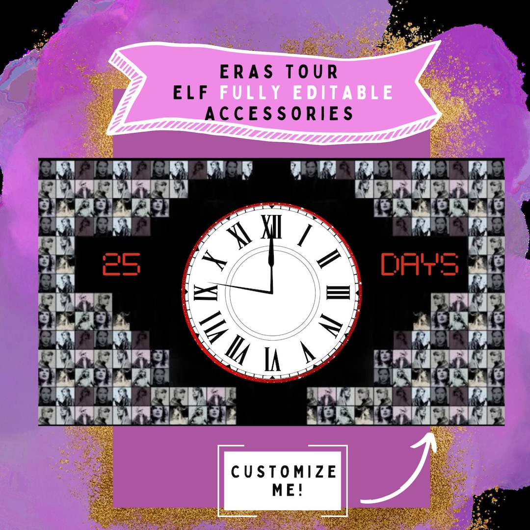 ERAS Elf Printable Accessories TICKETS Make Magic With Your Elf From ...
