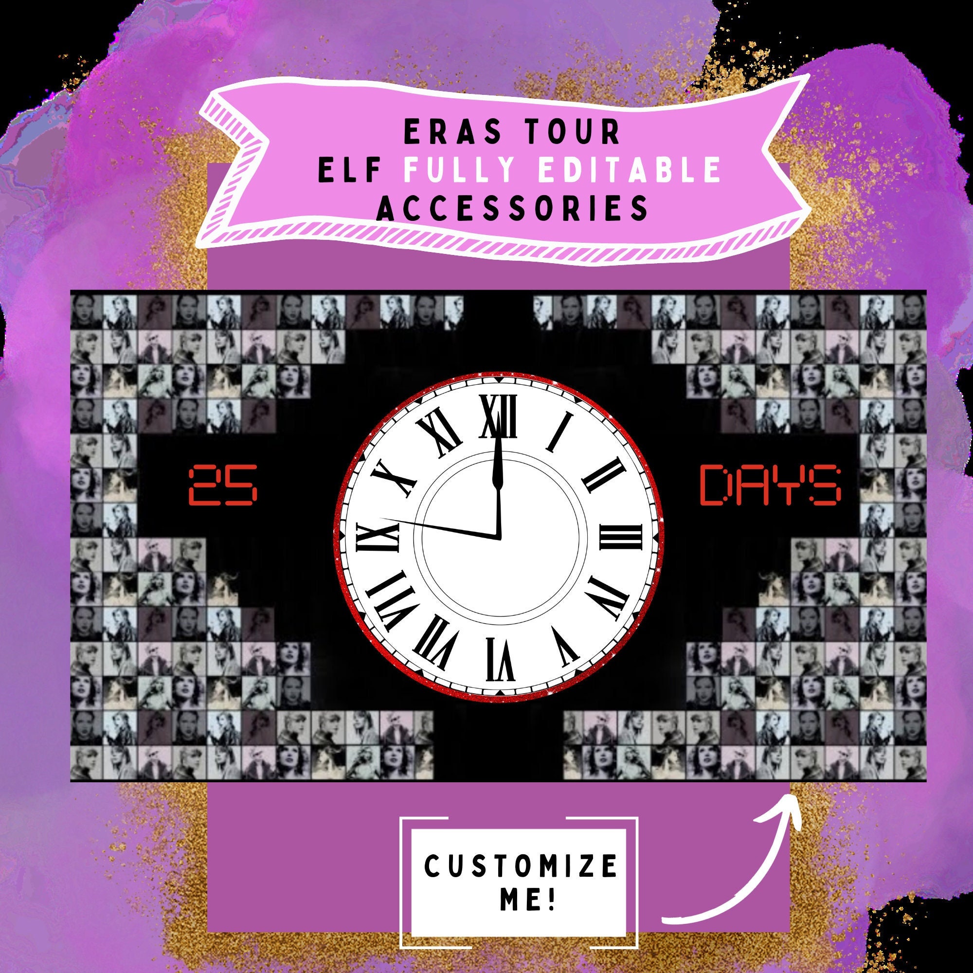 ERAS Elf Printable Accessories TICKETS Make Magic With Your Elf From ...