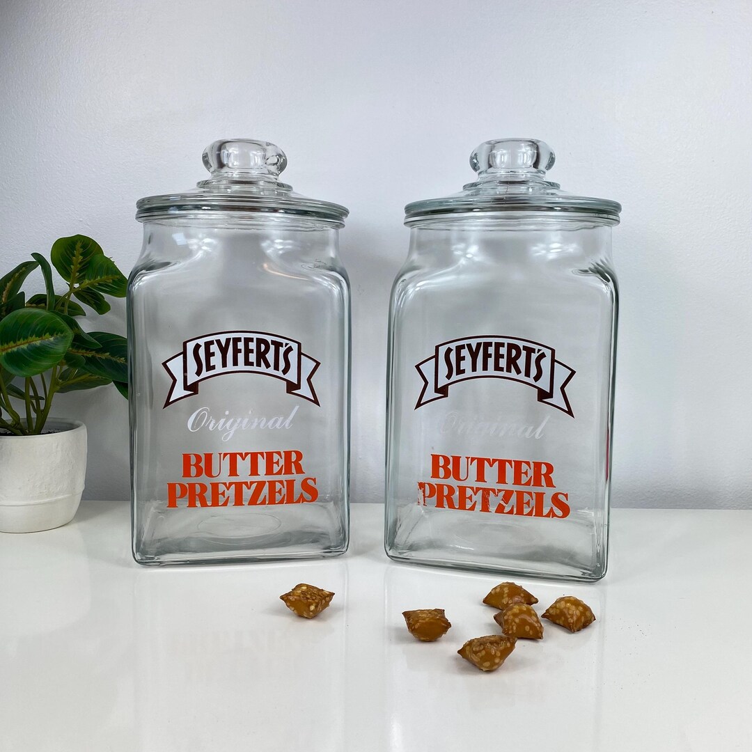 Vintage Seyfert's Pretzel Jar Set: 1930s General Store Display - Etsy