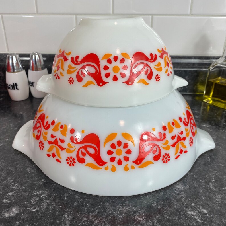 Vintage Pyrex Friendship Cinderella Mixing Bowl Complete Set - Etsy