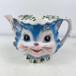 Vintage Ceramic Big Eye Kitty Cat Miss Priss Lefton Tea Set Japan ...